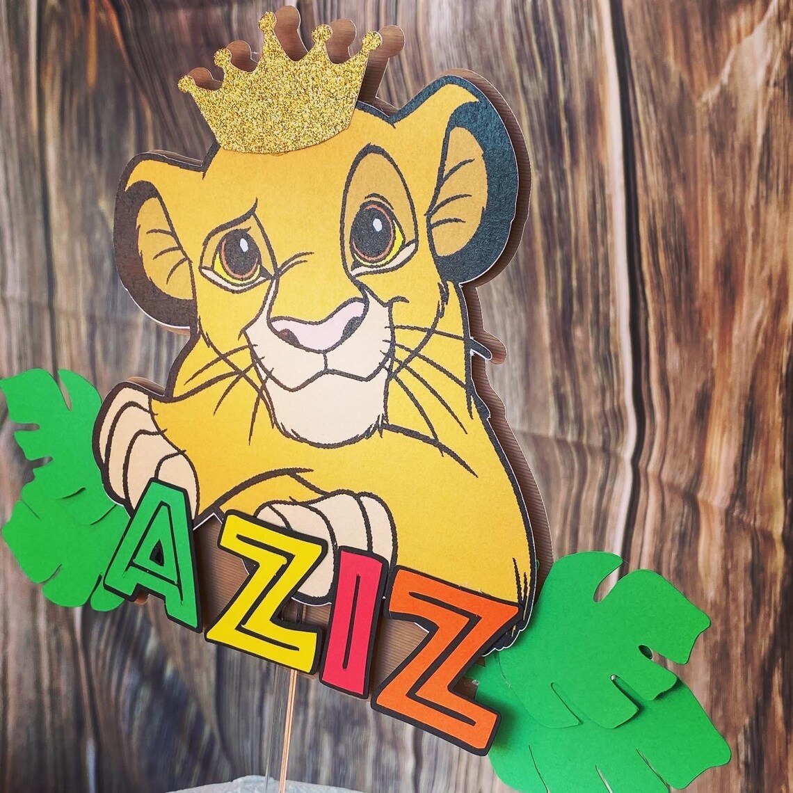Baby Simba Cake Topper / Ready in 48 Hours / Lion Birthday | Etsy