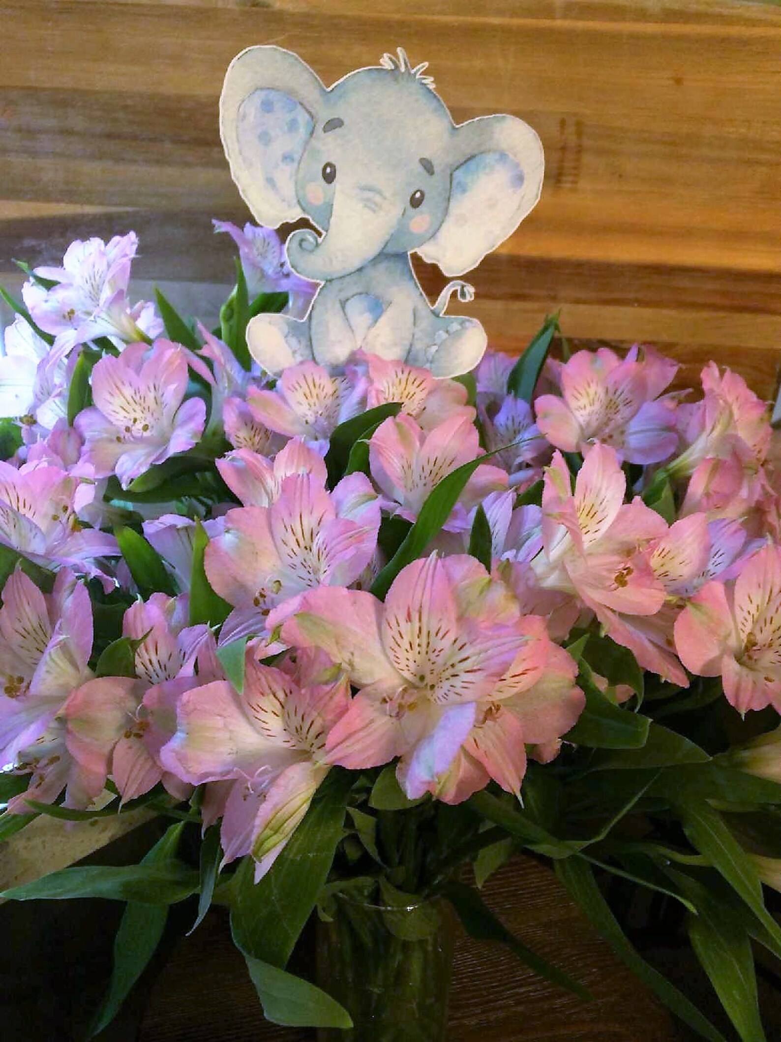 Baby Elephant Watercolor Centerpiece Picks/ Baby Shower Elephant Party ...