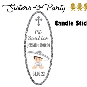 Charro Personalized Stickers /charrito Charrita Labels / Gold or Silver ...