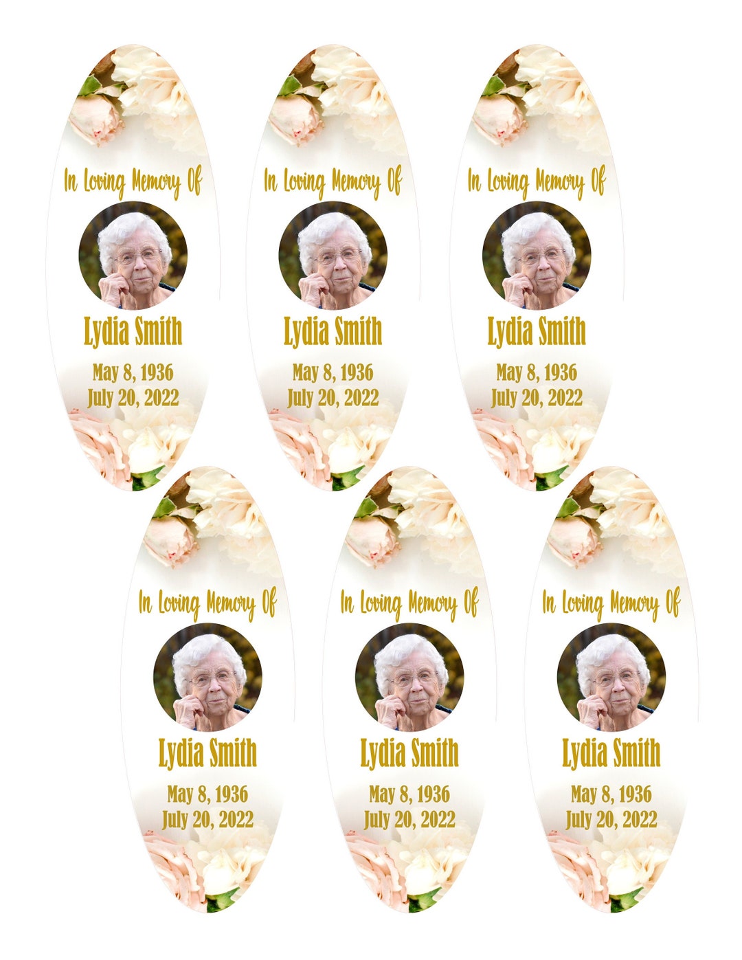 Remembrance Candle Stickers / Rest in Peace Candle Stickers / Custom ...