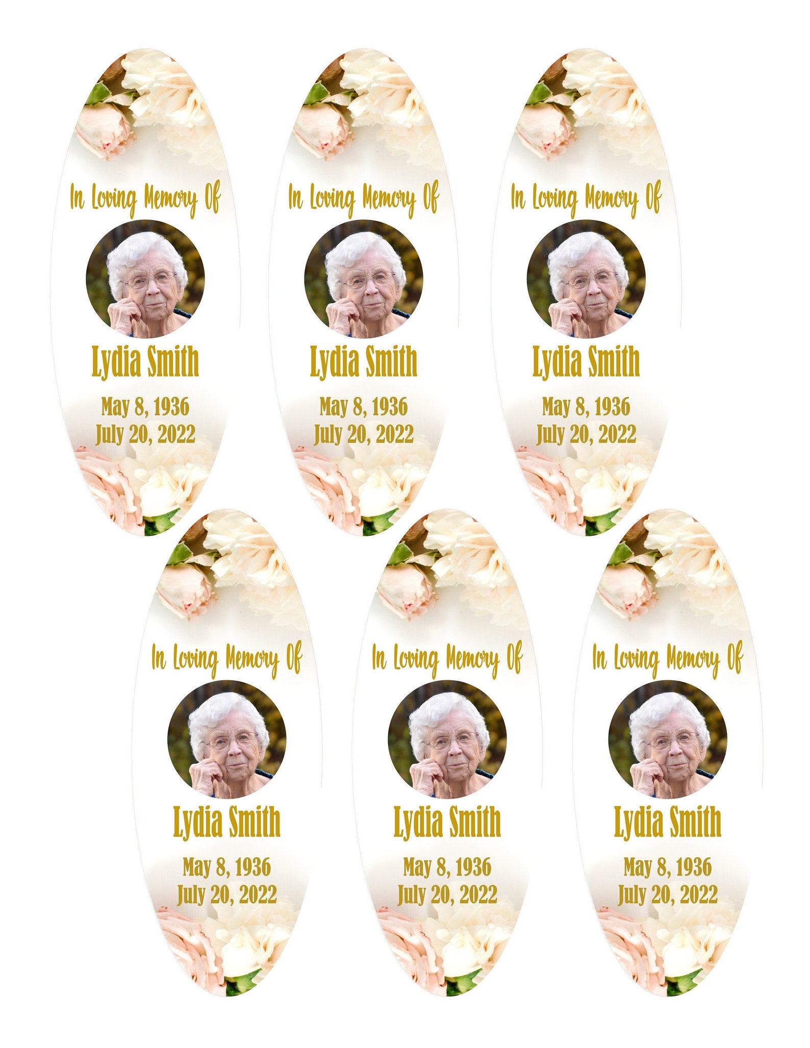 Remembrance Candle Stickers / Rest in Peace Candle Stickers / Custom ...