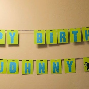 Roblox Party Package - Banner & Garland - Any Color - Custom Wording - Etsy