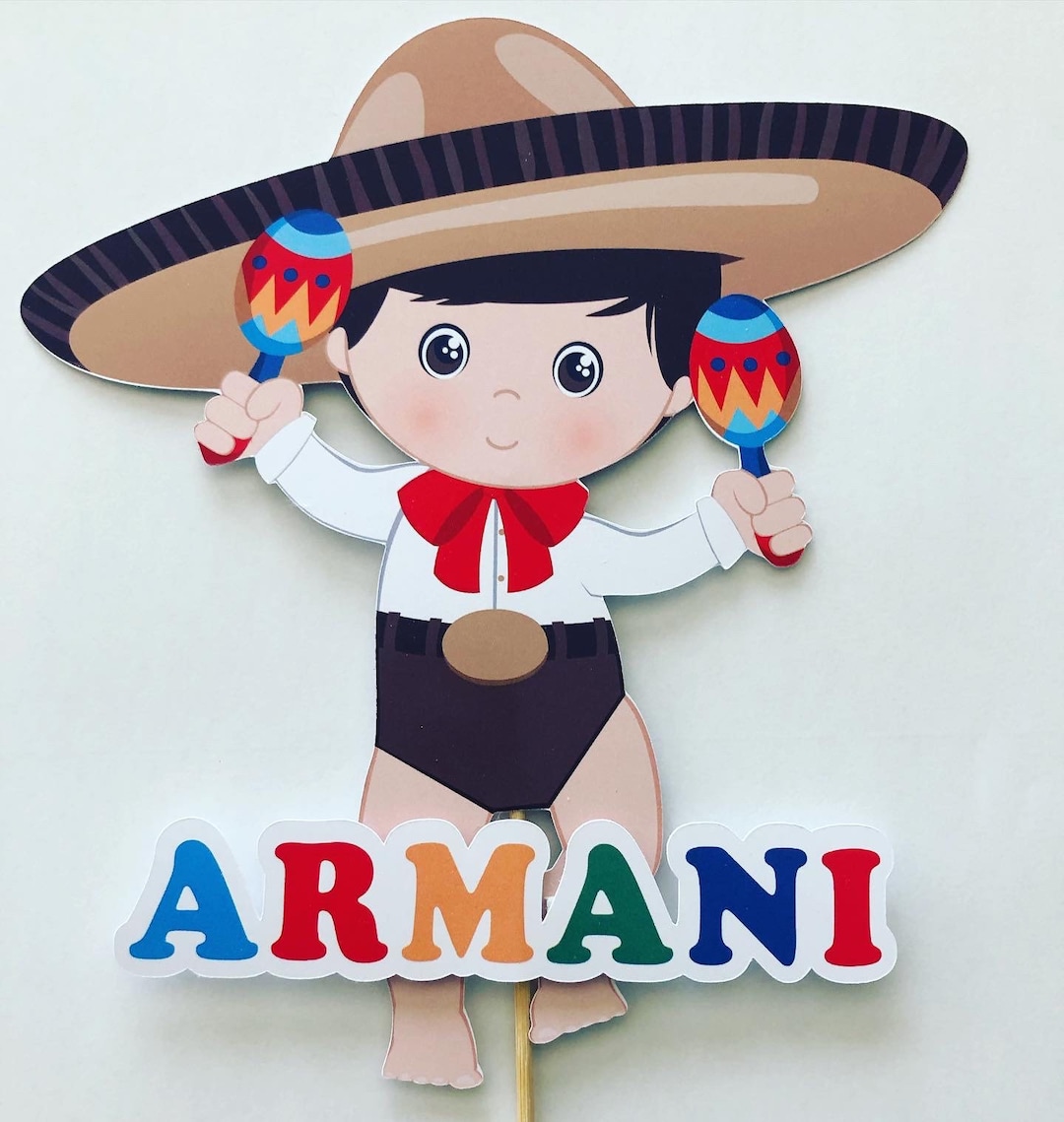 Charrito Maracas - Charro Centerpiece Picks/ Baptism Party READY IN 48 ...