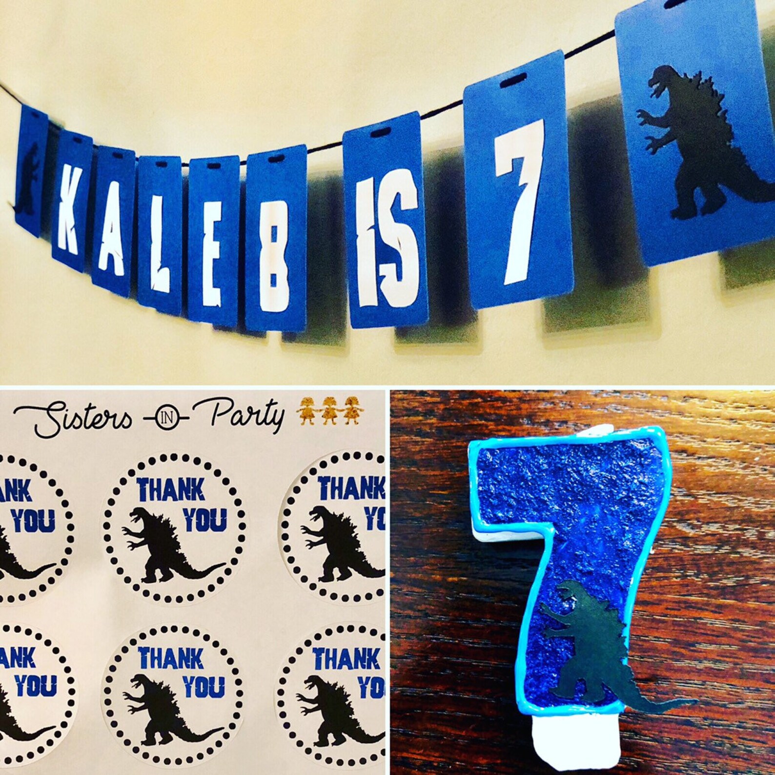 ANY COLOR - Godzilla Party Package - the Big Sister Party Package - Etsy