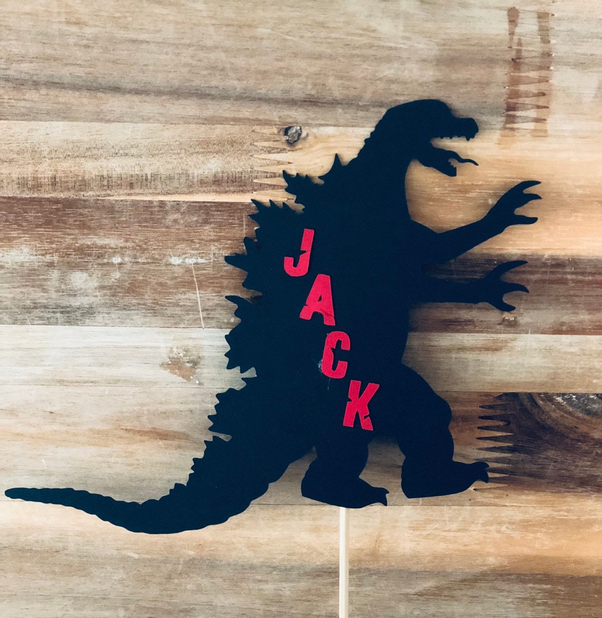 Godzilla Centerpiece Picks/ Godzilla Cake Topper / Dinosaur | Etsy