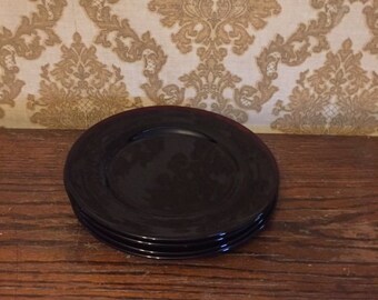 Ruby Red Plates - Etsy