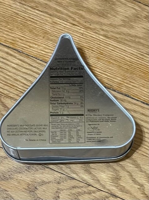 Hershey Kiss Tin Shaped Like a Kiss - Etsy