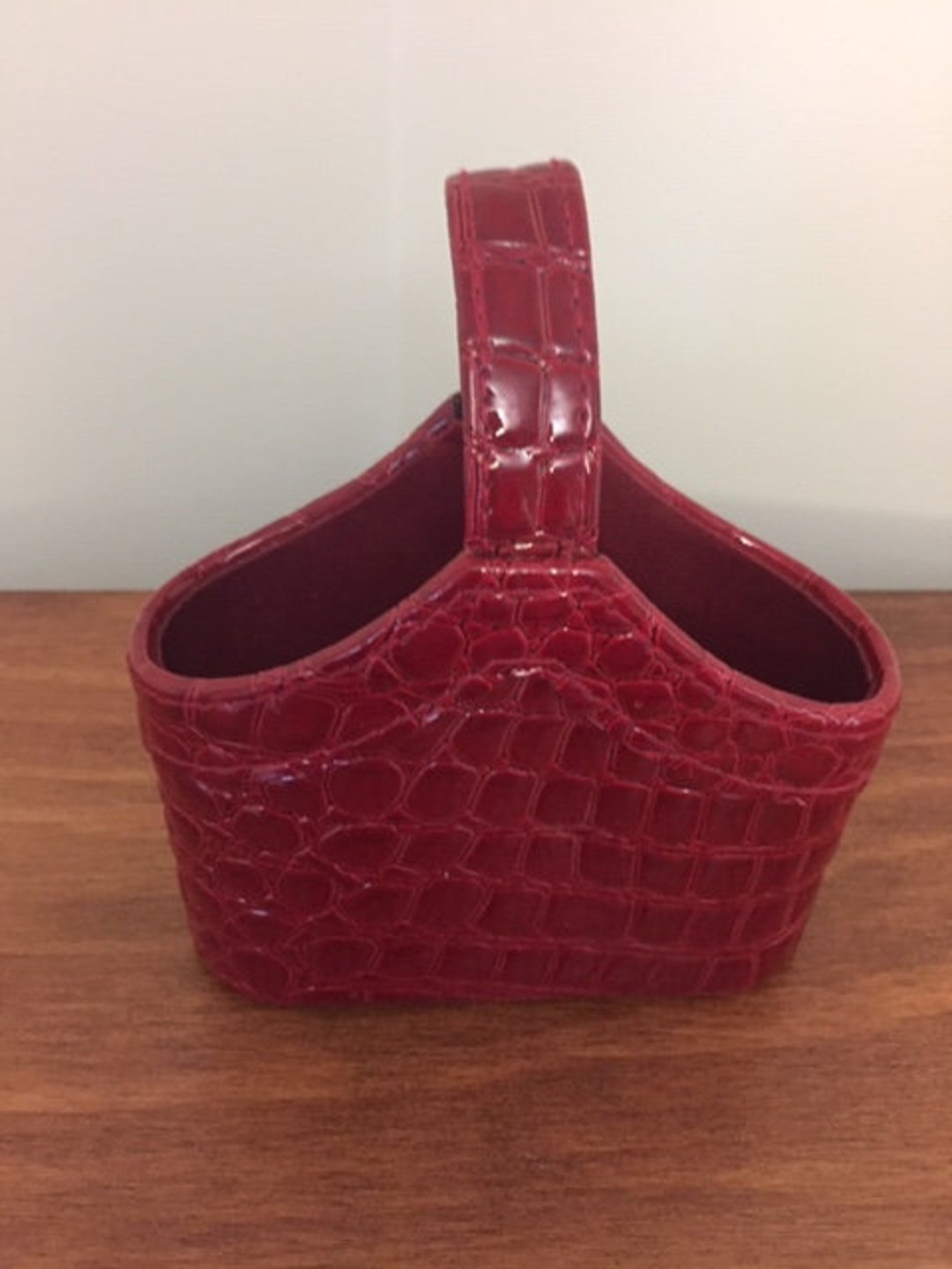 Red Leatherette Small Purse - Etsy