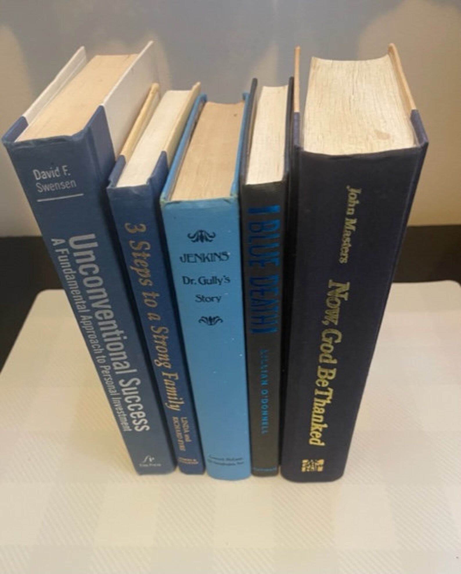 Book Grouping--five Books--blue Themed - Etsy