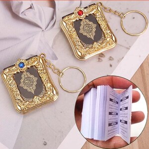 Islamic Full Mini Arabic QURAN KORAN ALLAH Muslim Key Ring Chain القرآن ...