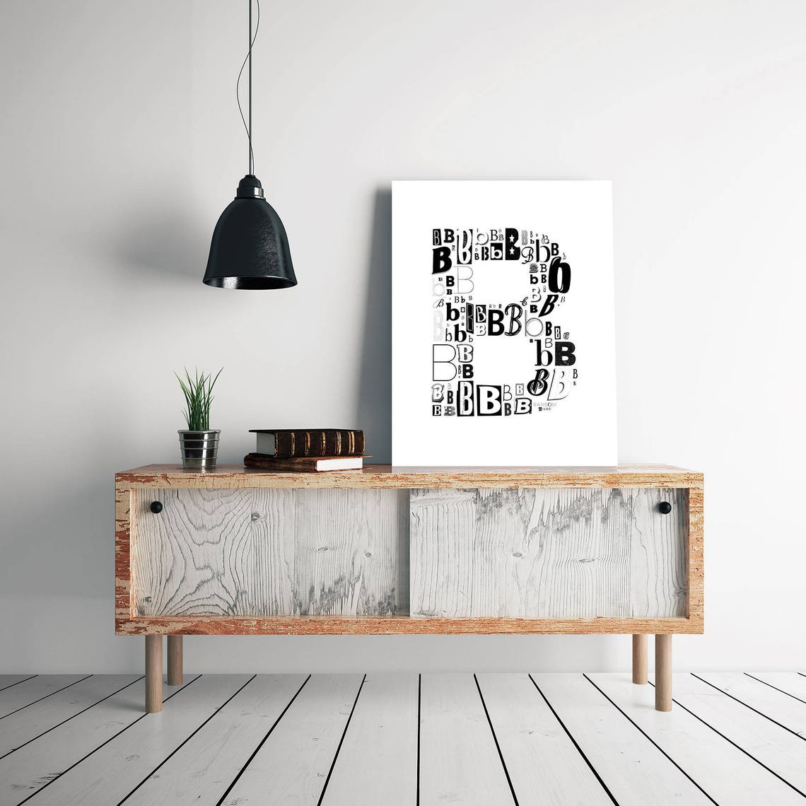 Letter B Print, Printable, Letter B Poster, Letter B Wall Decor, Letter ...