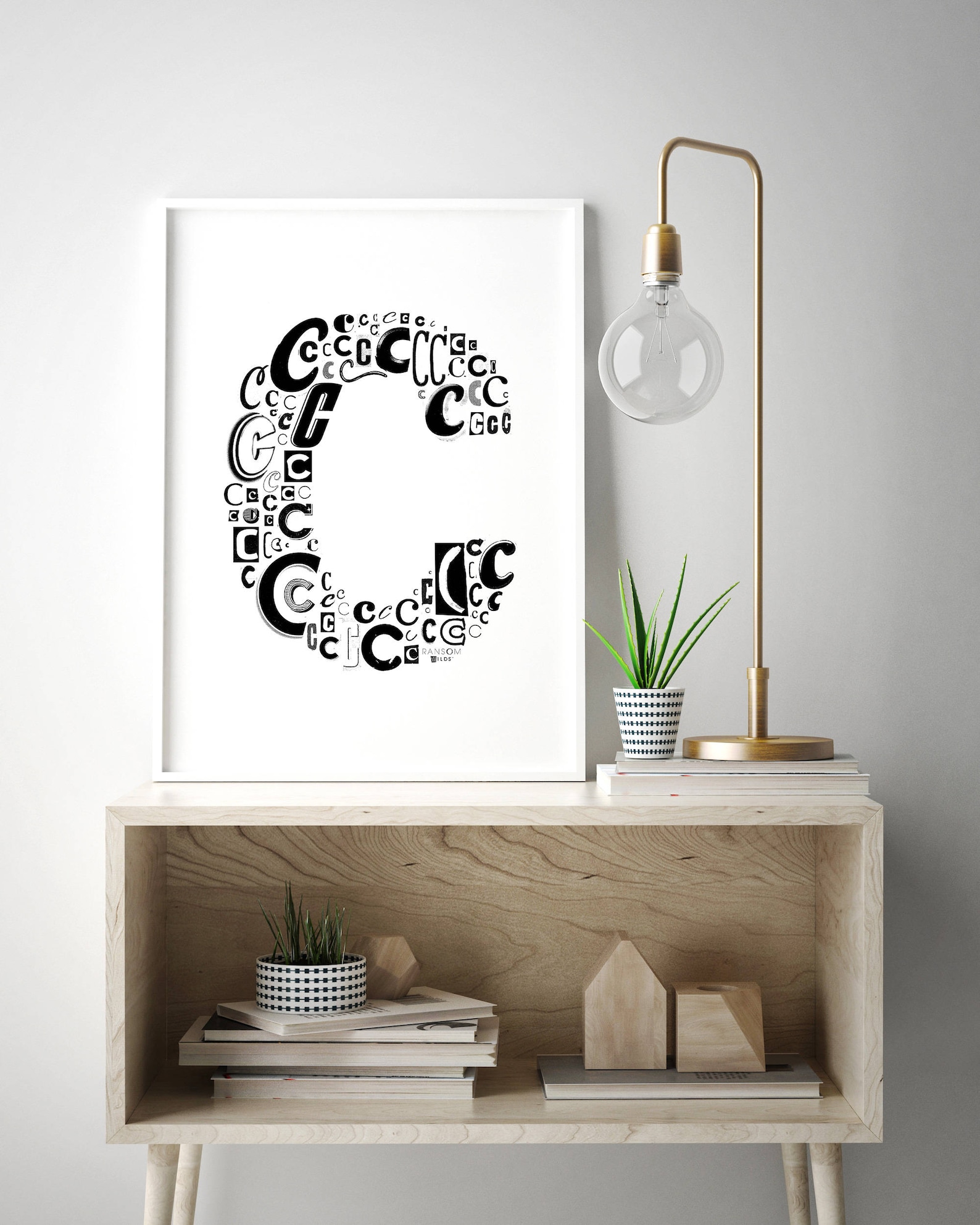 Letter C Print Printable, Letter C Poster, Letter C Wall Decor, Letter ...