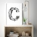 Letter C Print Printable, Letter C Poster, Letter C Wall Decor, Letter ...