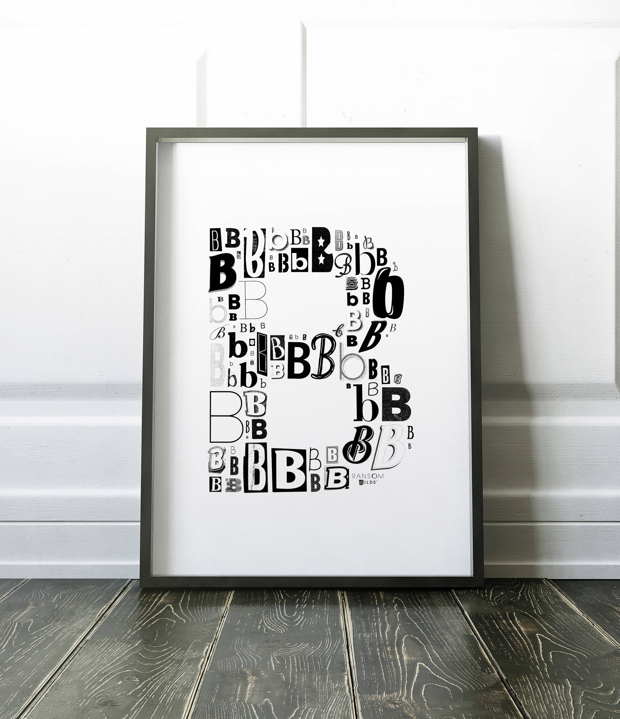 Letter B Print, Printable, Letter B Poster, Letter B Wall Decor, Letter ...