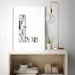 Letter L Print, Typography Print L, Black and White Typography, Black ...