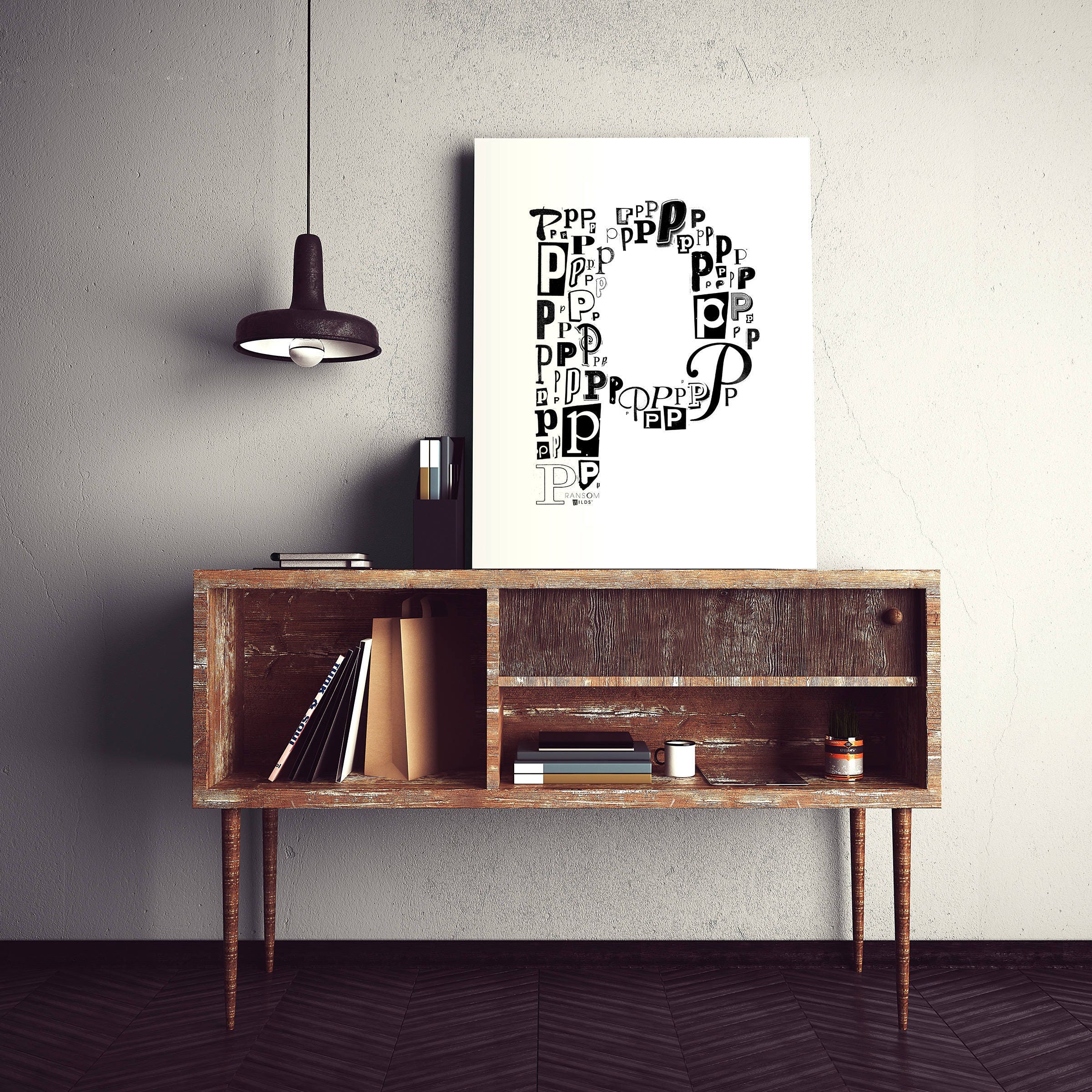 Letter P Print, Typography Print P, Letter P Poster, Letter P Wall ...