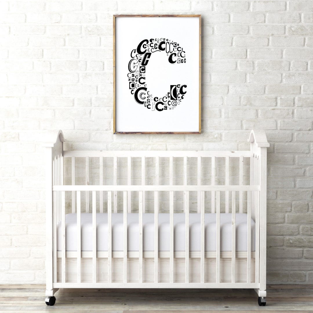 Letter C Print Printable, Letter C Poster, Letter C Wall Decor, Letter ...