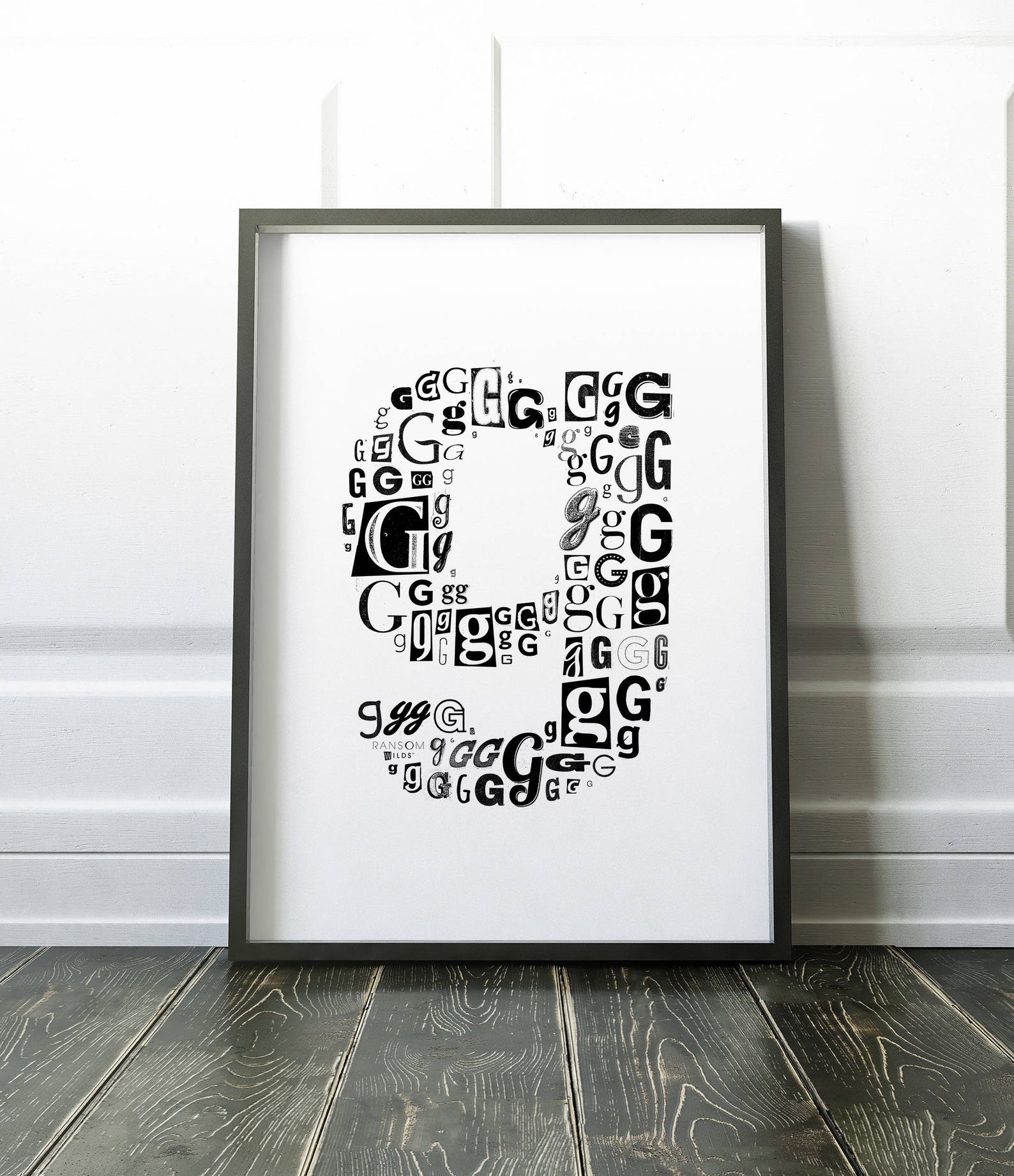 Letter G Print Printable, Letter Poster, Letter G Wall Decor, Letter G ...
