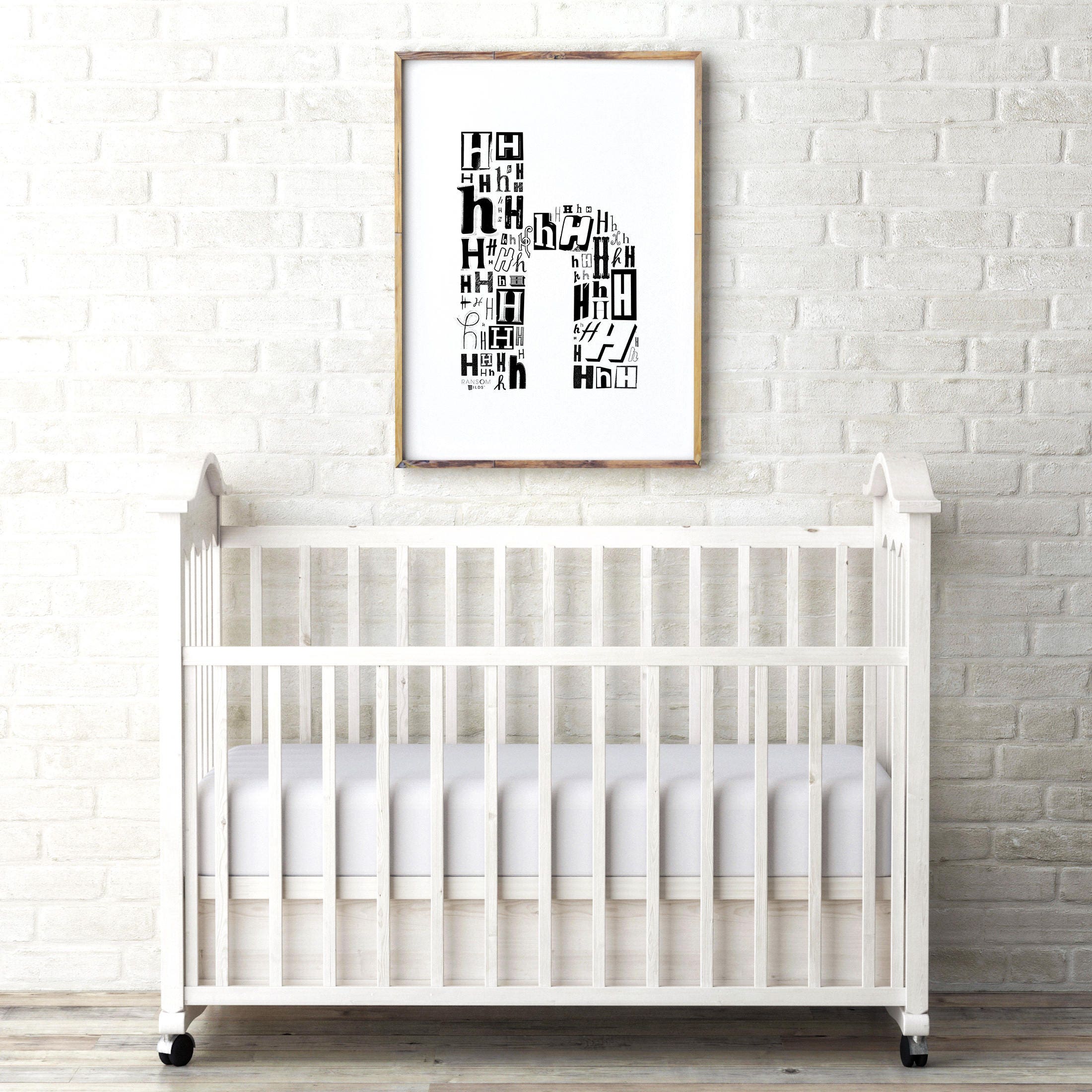 Letter H Print, Printable, Letter H Poster, Letter H Wall Decor, Letter ...
