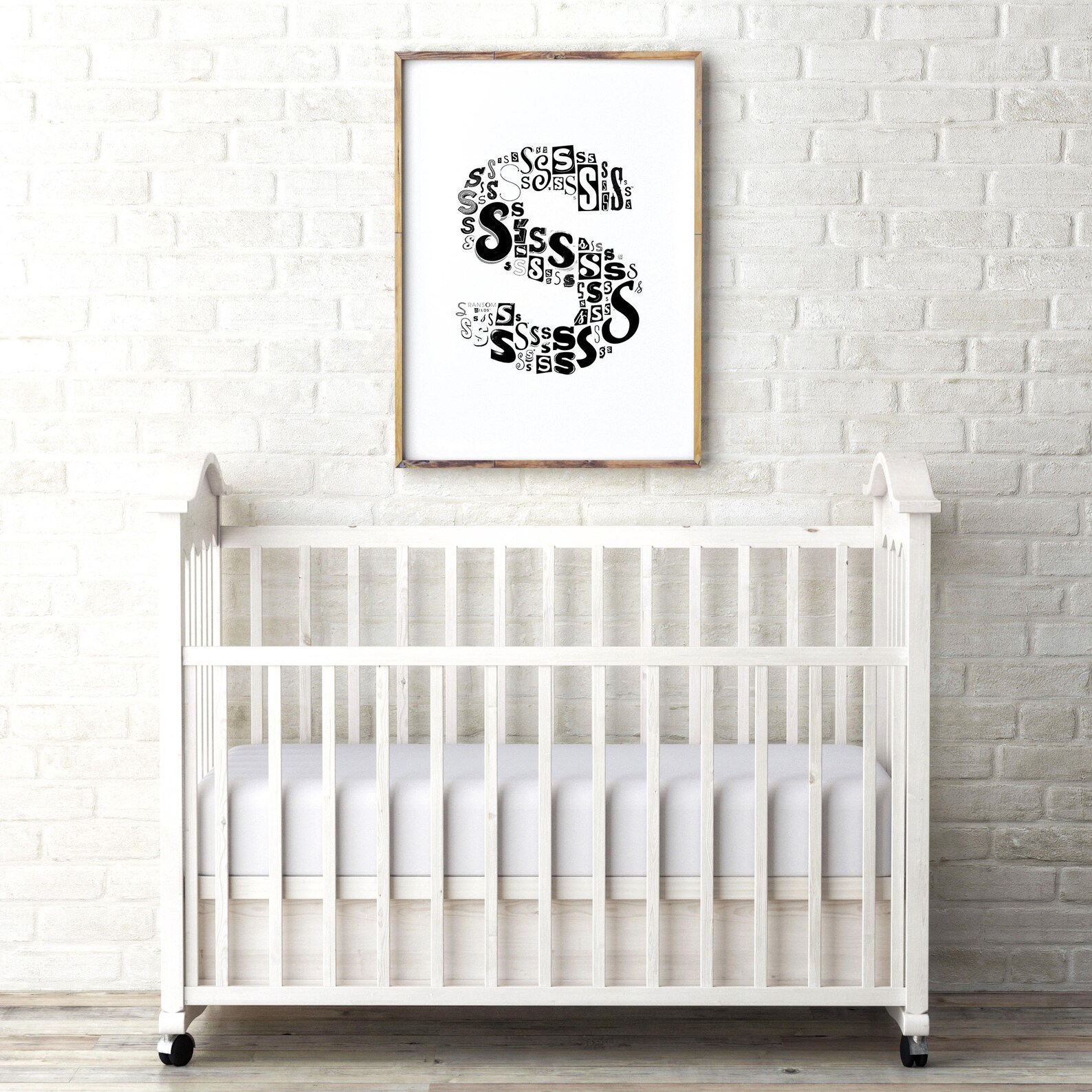 Letter S Print Download Modern Wall Decor Modern Wall Art - Etsy