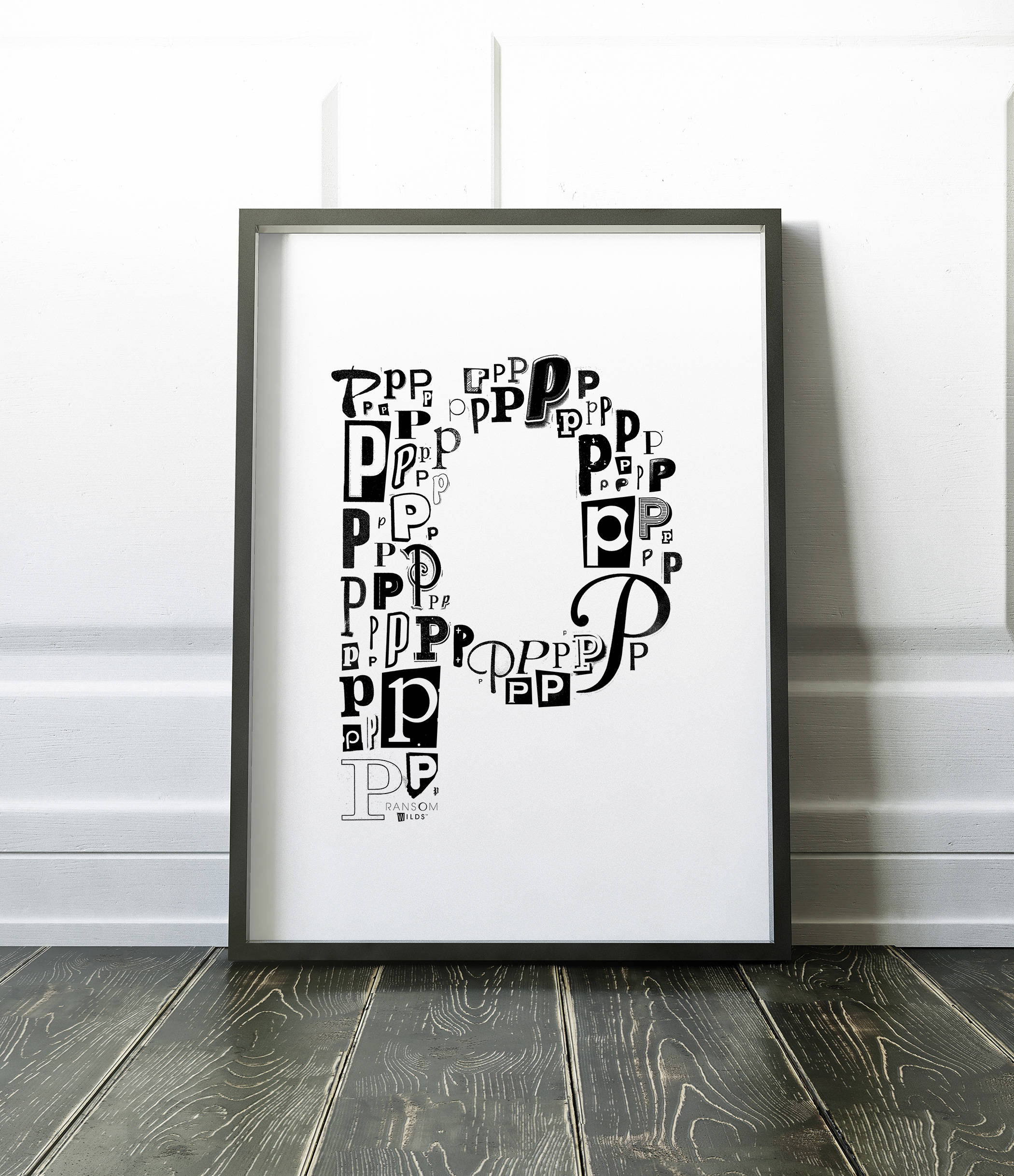 Letter P Print, Typography Print P, Letter P Poster, Letter P Wall ...