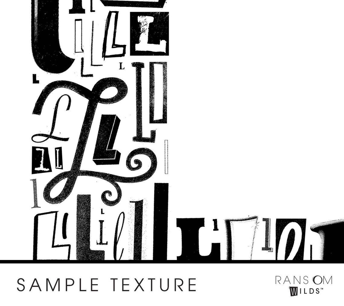 Letter L Print, Typography Print L, Black and White Typography, Black ...