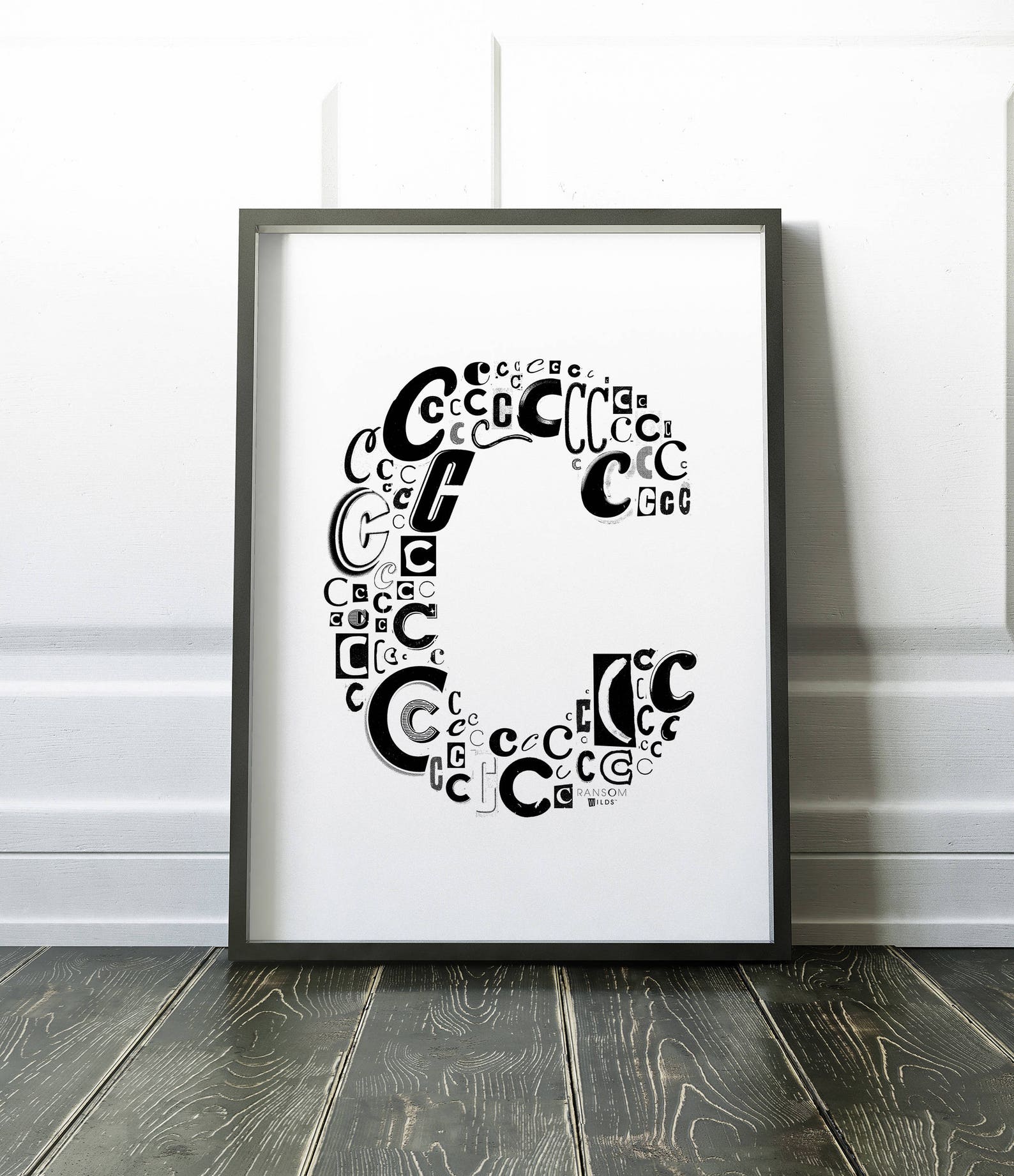 Letter C Print Printable, Letter C Poster, Letter C Wall Decor, Letter ...