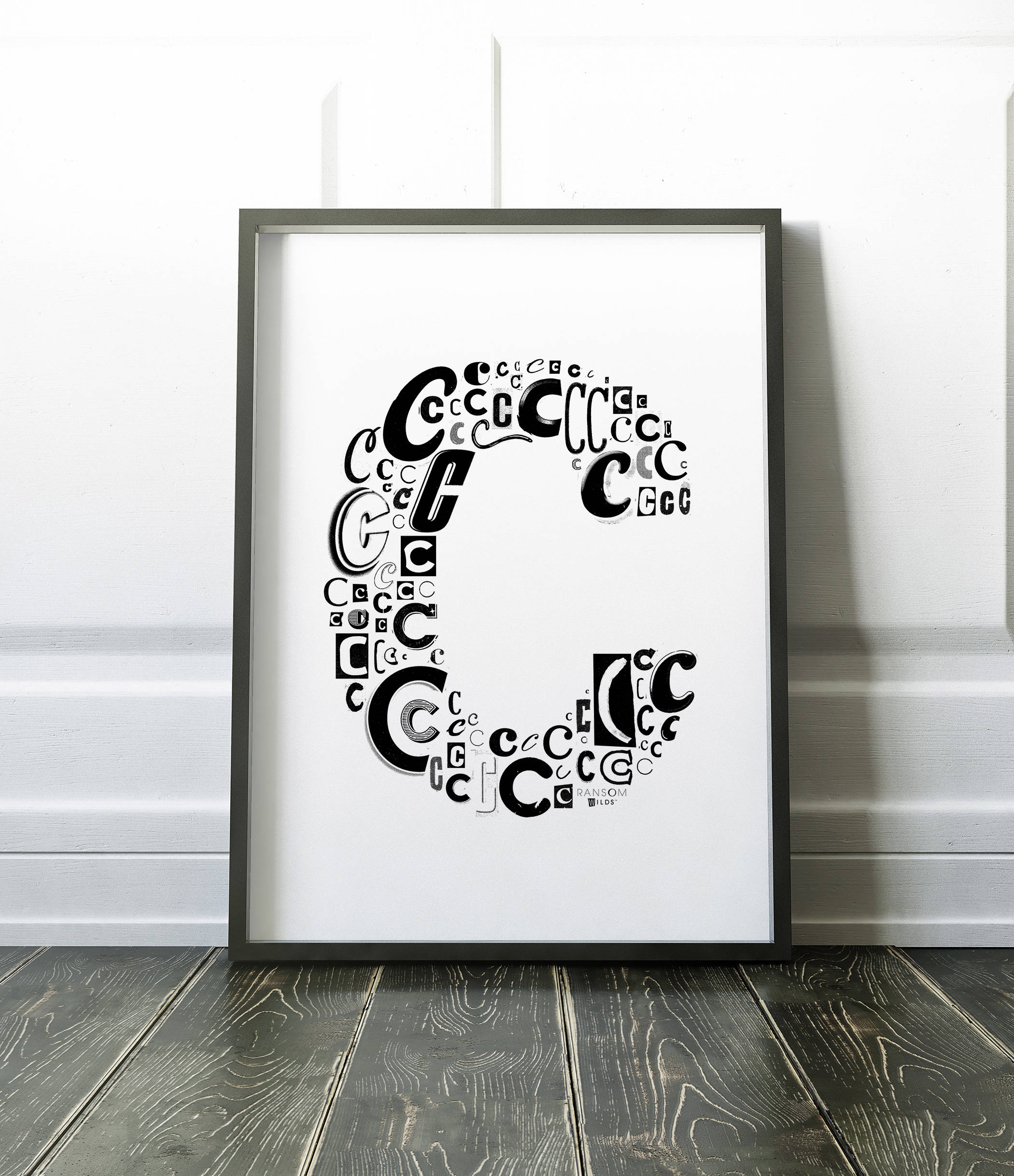 Letter C Print Printable Letter C Poster Letter C Wall - Etsy