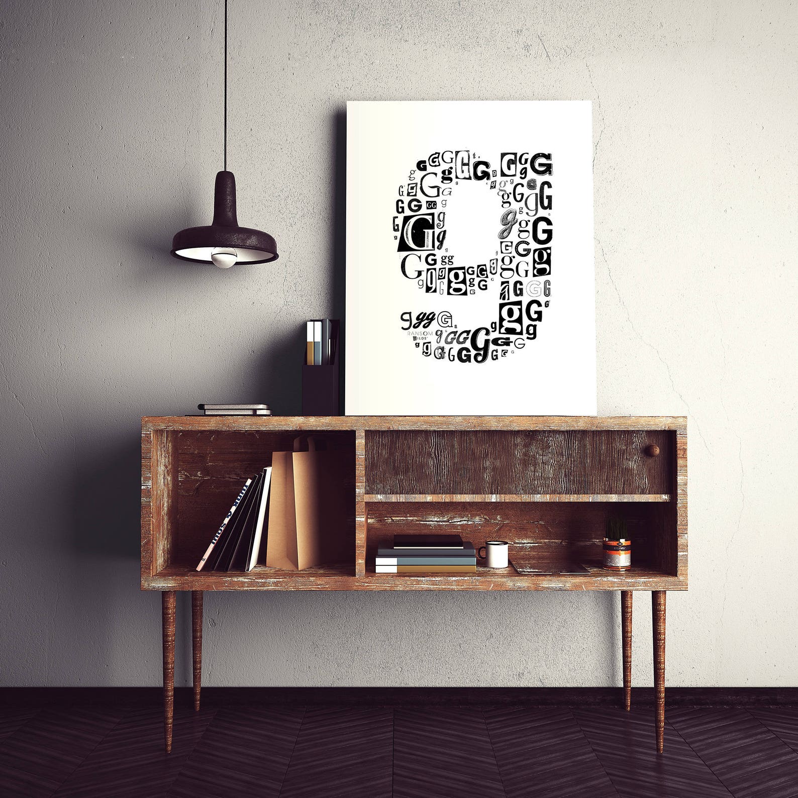 Letter G Print Printable Letter Poster Letter G Wall Decor | Etsy