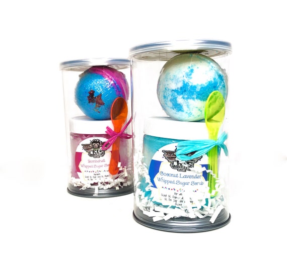 Sugar Scrub Bath Bomb Set Gift Set - Etsy