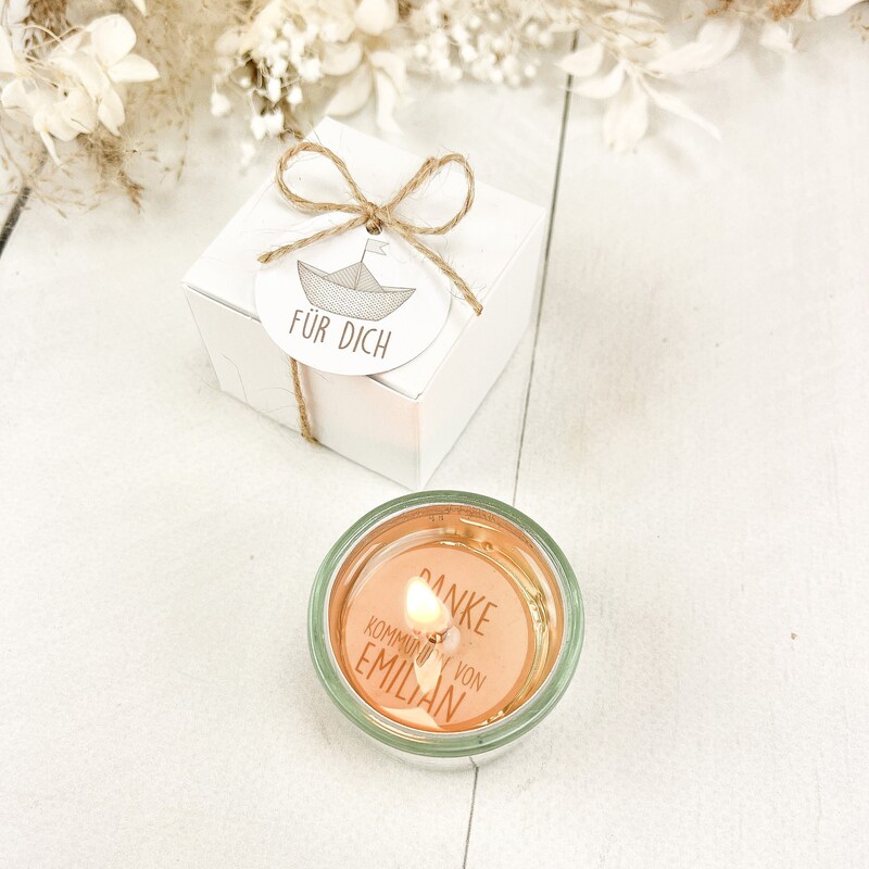 Teelicht botschaft kommunion - Etsy.de