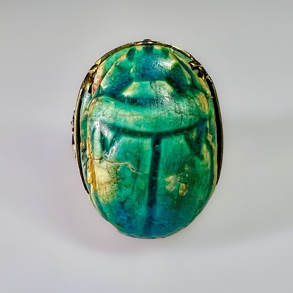 Gold Scarab Ring - Etsy