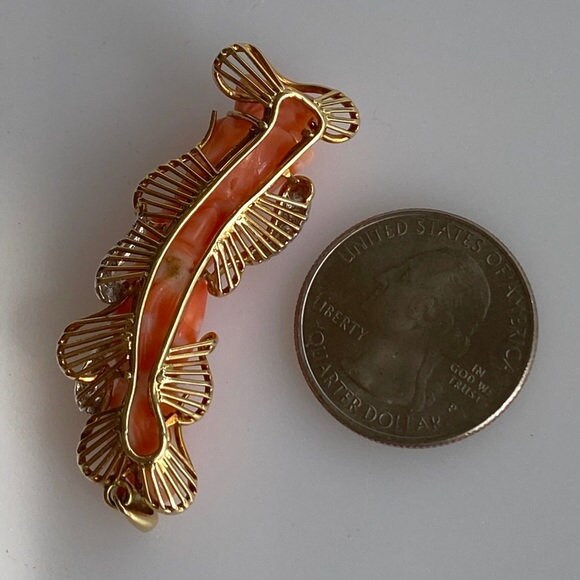 Antique Chinese 14k Coral Diamond Quan Yin Pendant 10g - Etsy