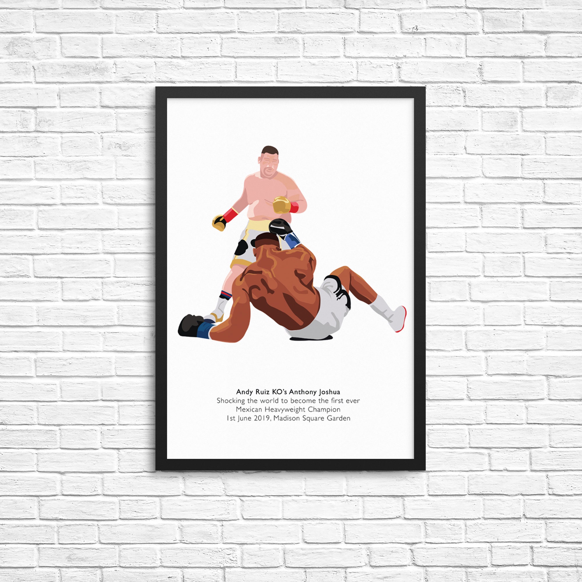 Andy Ruiz Ko’s Anthony Joshua Illustrated Boxing Print / Poster - Etsy