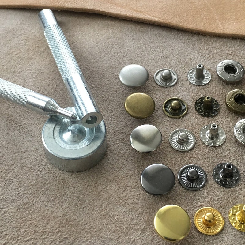 Black Metal Snap Buttons - Etsy