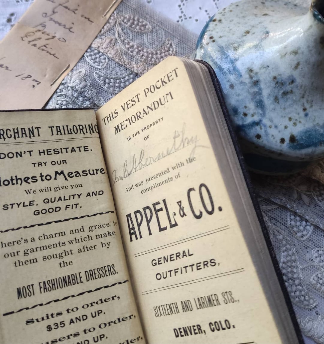 Rare Old Nineteenth-century American Notebook With Writings - Etsy