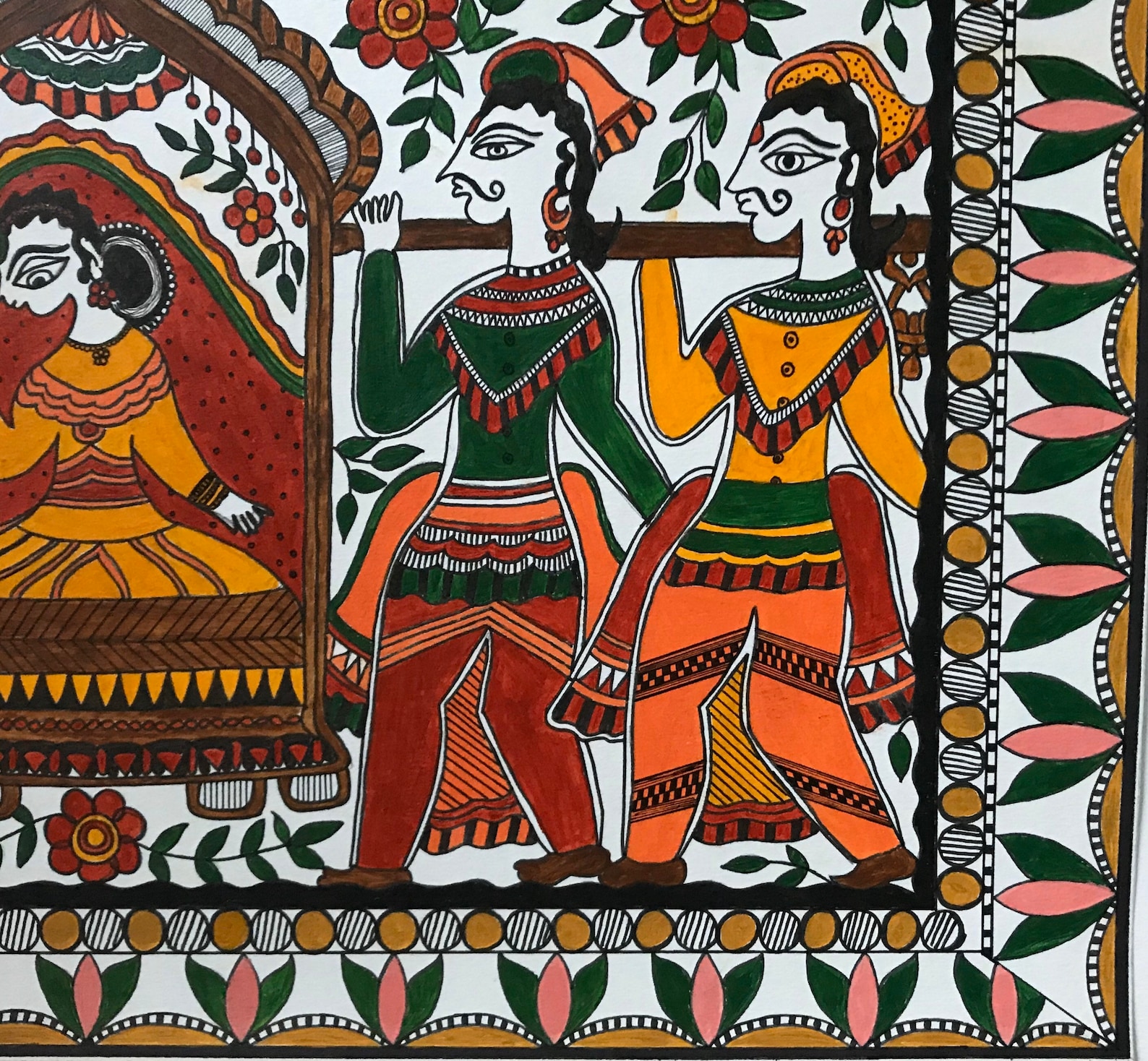 Buy Indian Madhubani Painting Online in India - Etsy