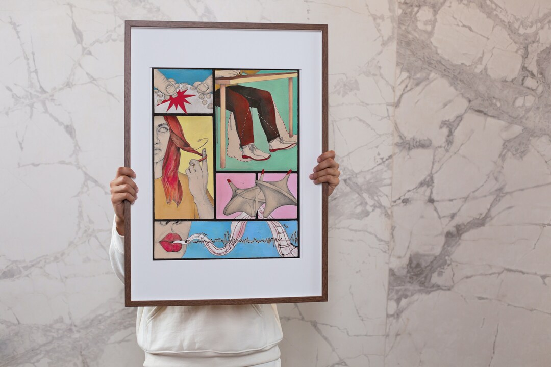 Fidget - Vintage-inspired ADHD Poster - Fidget Toy - Fidget Spinner ...