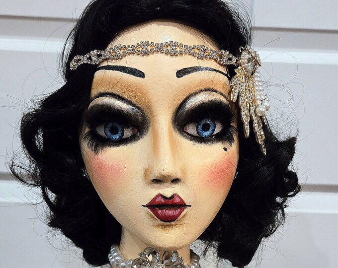 Flapper Girl, Flapper Mannequin, Flapper Head, Gatsby - Etsy