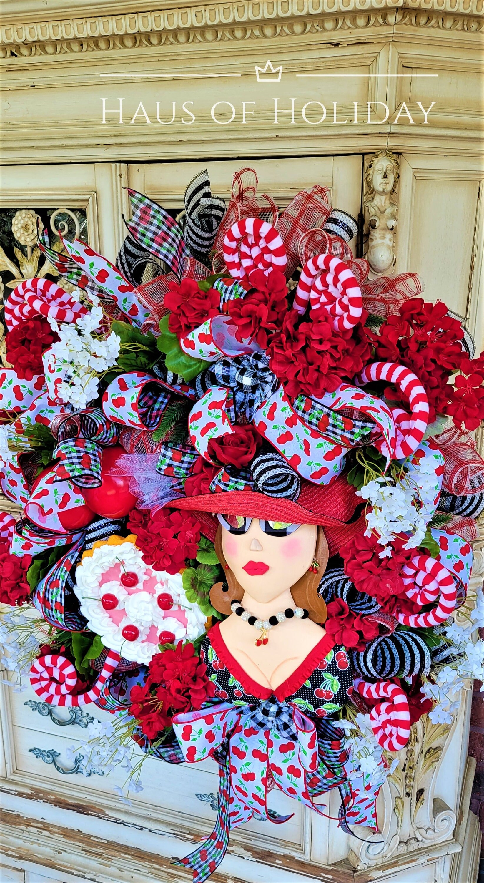 Summer Cherry Wreath Cherry Girl Wreath Kentucky Derby - Etsy