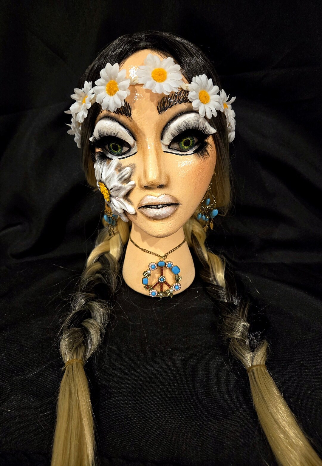 Hippie Chic Mannequin, Hippie Girl Head, Hippie Chic Head - Etsy