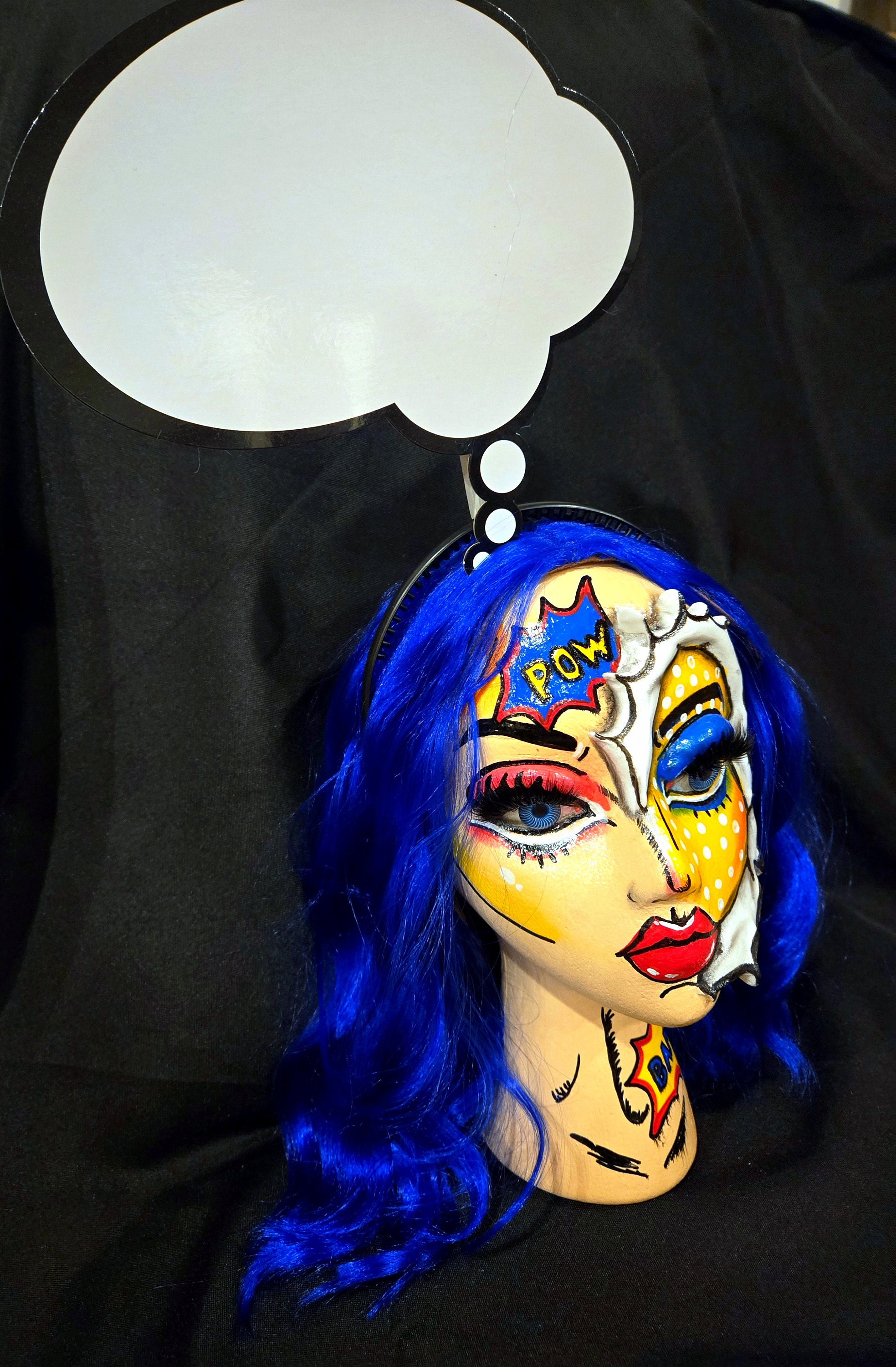 Comic Strip Girl Head Comic Strip Girl Mannequin Mannequin Comic Strip Girl Etsy