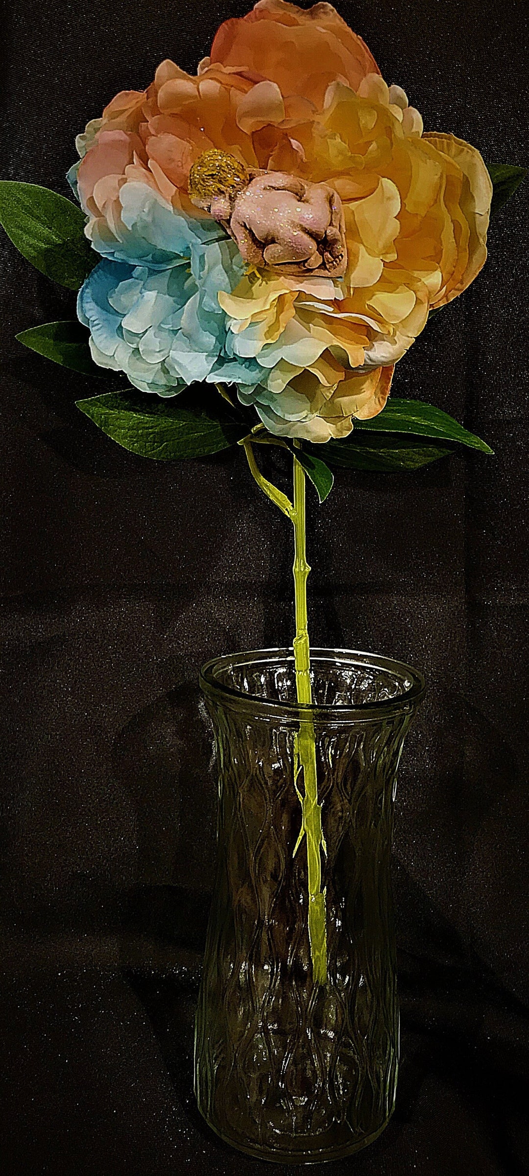 Sleepy Baby Flower , Face Flower, Wonderland Flower, Halloween Flower ...