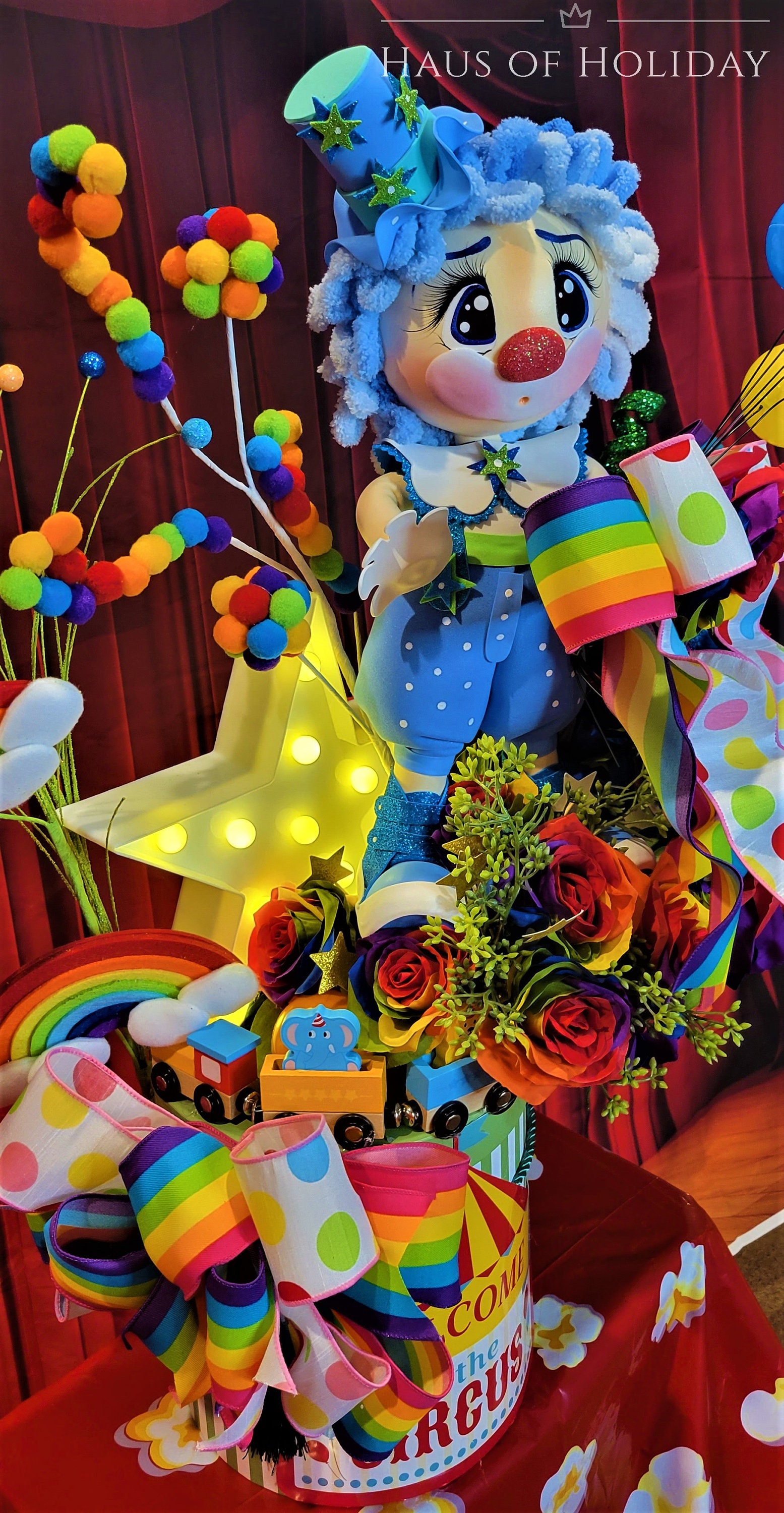 Clown Centerpiece, Gender Reveal Centerpiece, Pride Centerpiece ...