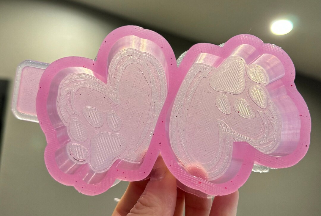 Paw & Heart Vent Clips Freshie Silicone Mold - Etsy