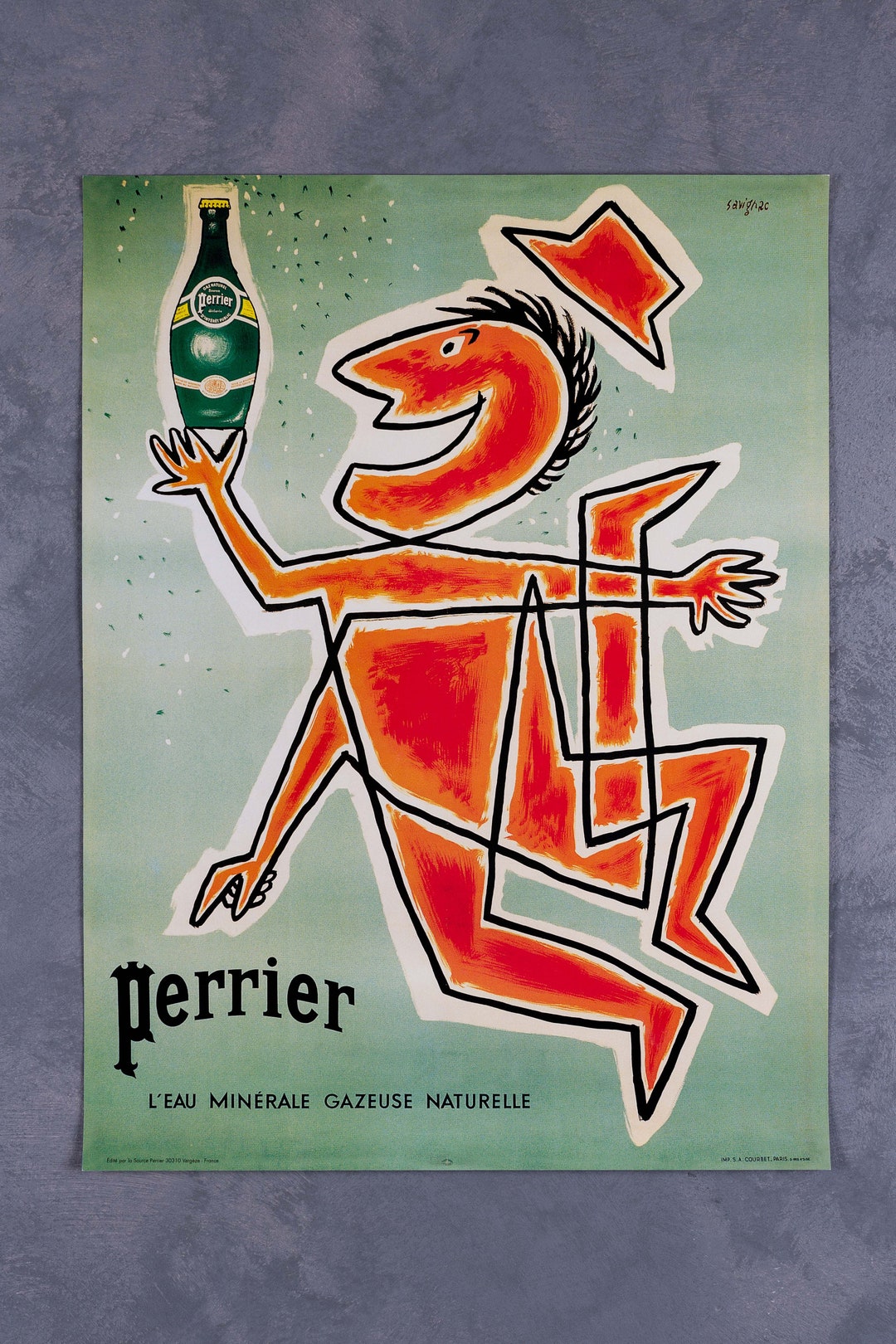 Vintage Perrier: Raymond Savignac - Etsy