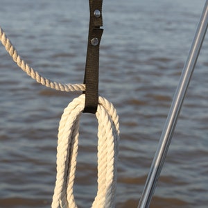 Set of 4 Boat Railing Straps for Holding Dock Line Rope on Boat - Royal ...