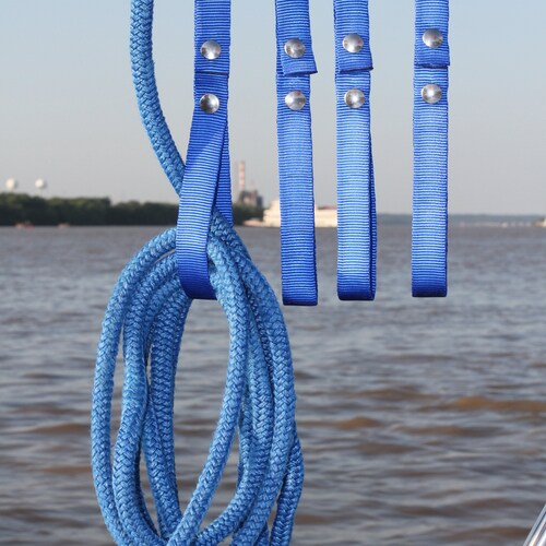 Set of 4 Boat Railing Straps for Holding Dock Line Rope on - Etsy