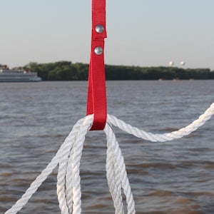 Set of 4 Boat Railing Straps for Holding Dock Line Rope on Railing ...