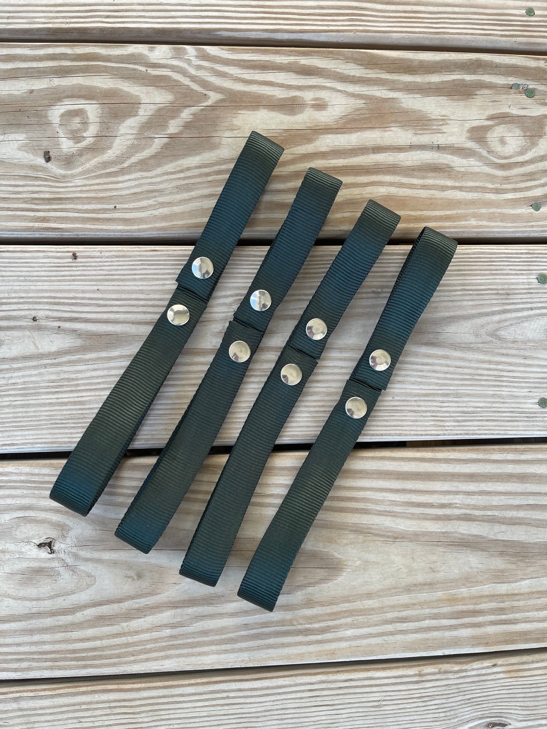 Set of 4 Boat Railing Straps for Holding Dock Line Rope on (motor ...